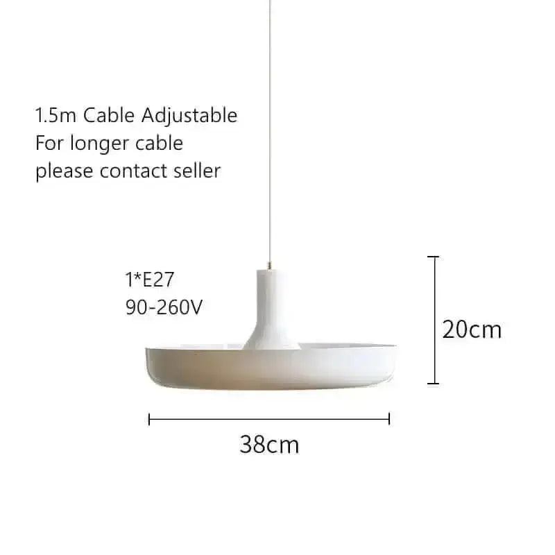 Retro Red 70s Kitchen Ceiling Light, Dimmable Pendant