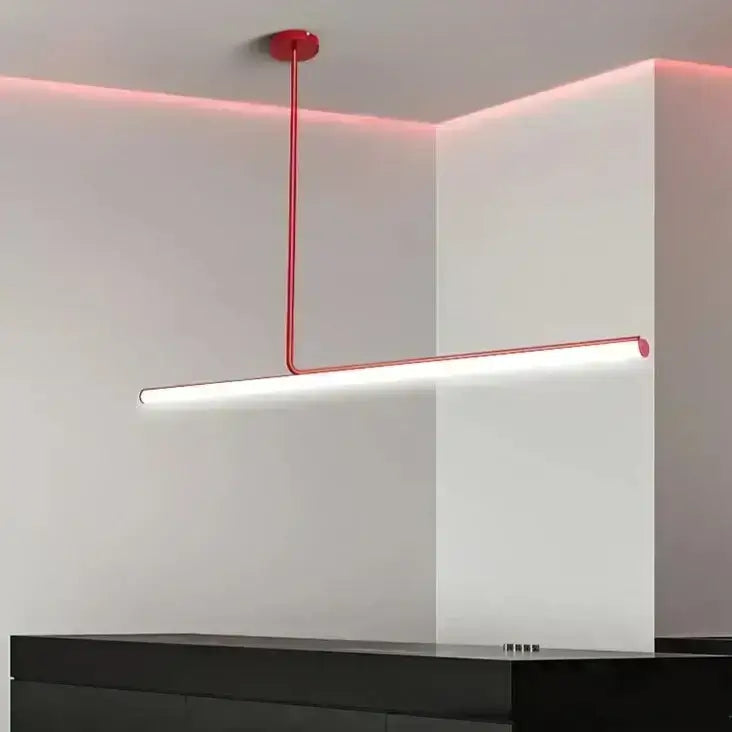 Ceiling Light Fixtures, Retro 70s Neon Kitchen Island Pendant in Red ...