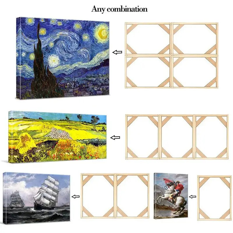 DIY Wooden Canvas Stretcher Frame - Easy assembly.